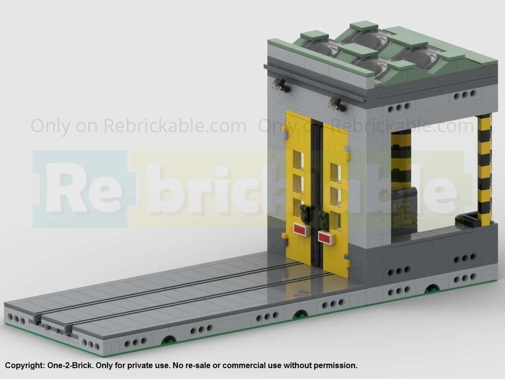 LEGO MOC V2: Modular Logistics Center - Raildock by ONE-2-BRICK ...