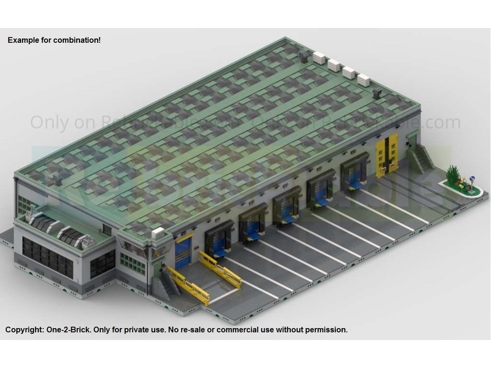 LEGO MOC V2: Modular Logistics Center - Raildock by ONE-2-BRICK ...