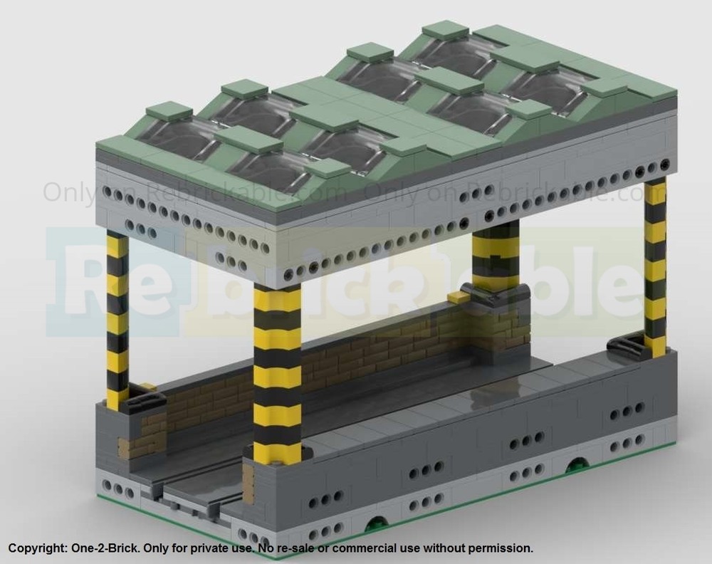 LEGO MOC V2: Modular Logistics Center - Raildock Middle Section by ONE ...