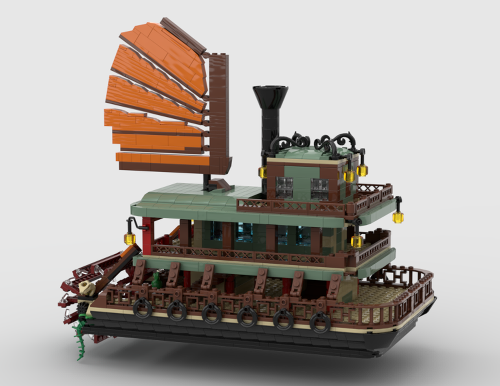LEGO MOC Chen's ferry Custom MOC by Legofanard | Rebrickable - Build ...
