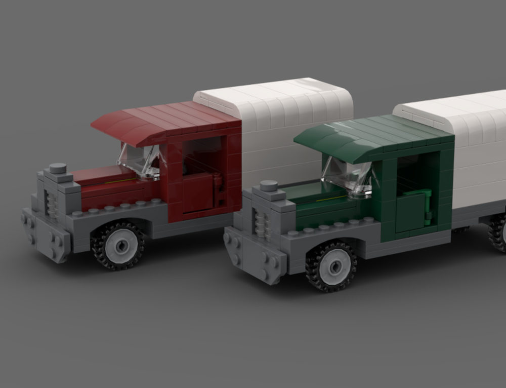 LEGO MOC retro truck 1 by henkert | Rebrickable - Build with LEGO