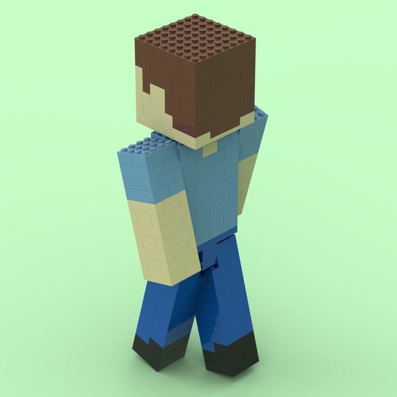 LEGO MOC Computer Game Style Steve The Human by otterbournelego ...
