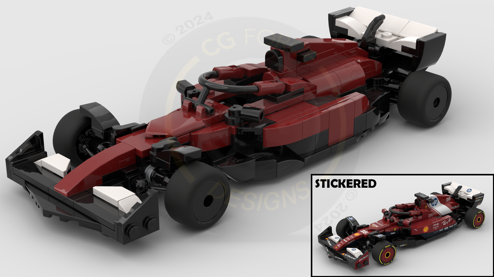 LEGO MOC-216296 F1 Scuderia SF-25 - Dark Red by CGForceDesigns ...