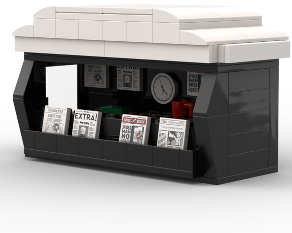 LEGO MOC News Stand by fasbrick | Rebrickable - Build with LEGO