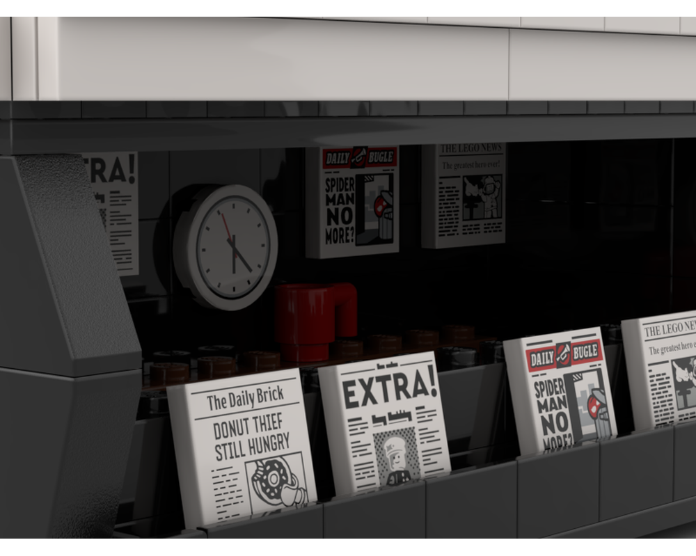 LEGO MOC News Stand by fasbrick | Rebrickable - Build with LEGO