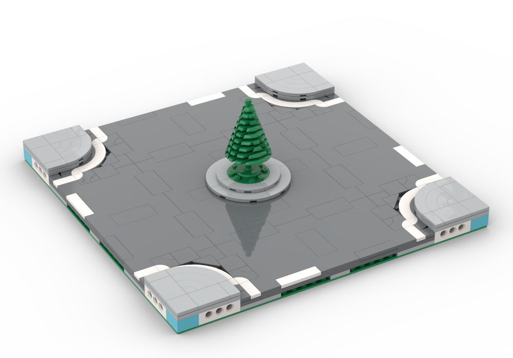 LEGO MOC Mills Road Plate Roundabout L by Smudge | Rebrickable - Build ...