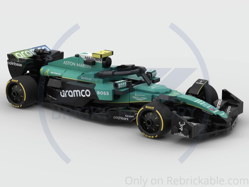 LEGO MOC-216320 F1 Aston Martin AMR25 by Pit Lane Bricks Factory ...