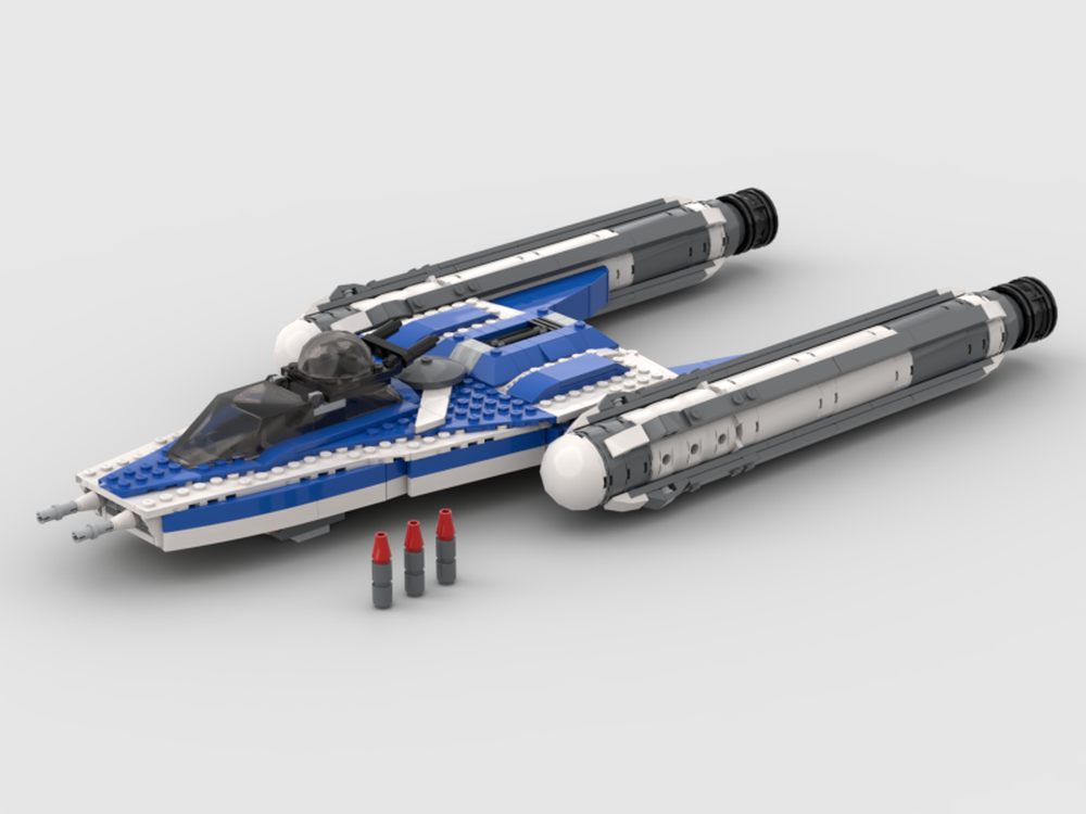 LEGO MOC Captain Rex 501st bomber by katgaard | Rebrickable - Build ...