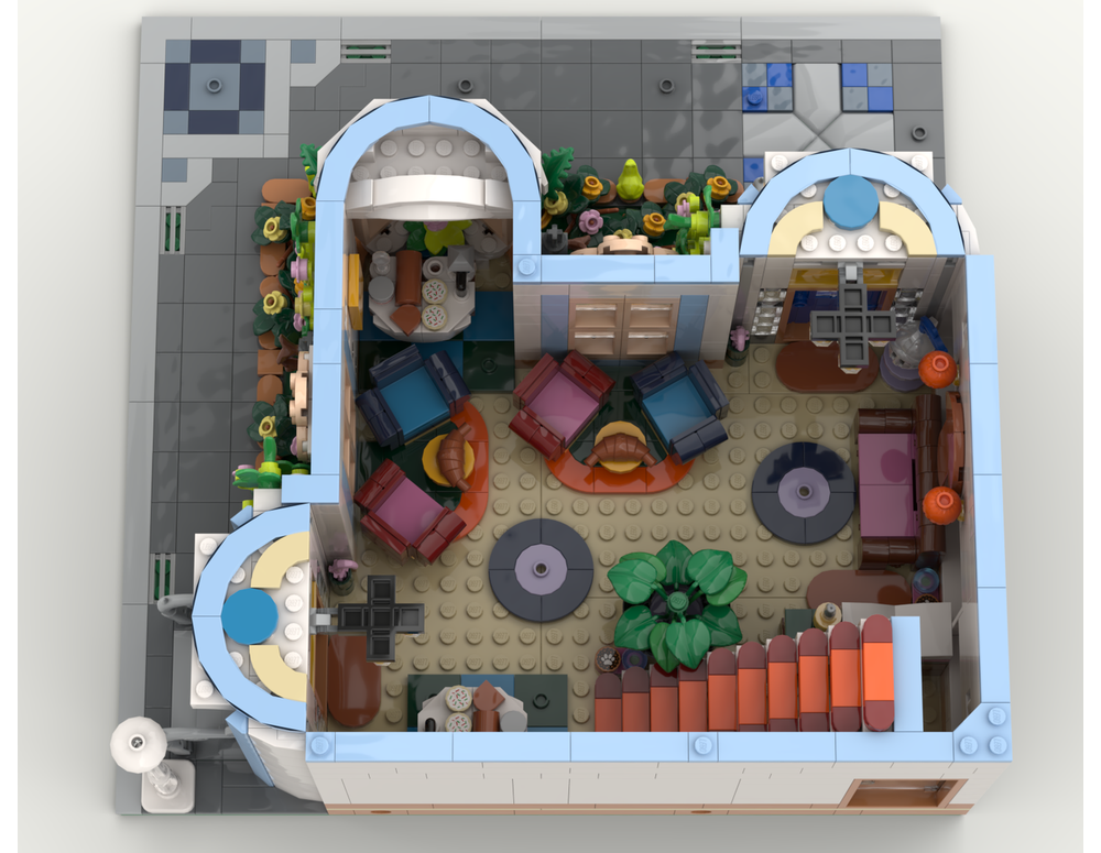 LEGO MOC Corner Castle BNB - Modification of Set 42638 by Brick Artisan | Rebrickable - Build ...