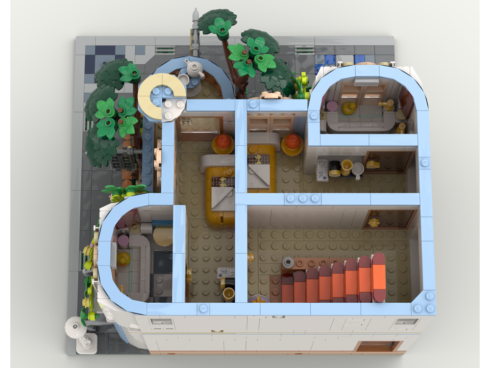 LEGO MOC Corner Castle BNB - Modification of Set 42638 by Brick Artisan | Rebrickable - Build ...