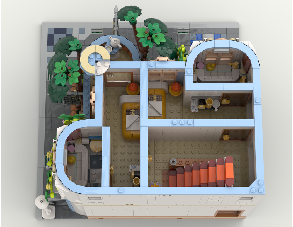 LEGO MOC Corner Castle BNB - Modification of Set 42638 by Brick Artisan | Rebrickable - Build ...