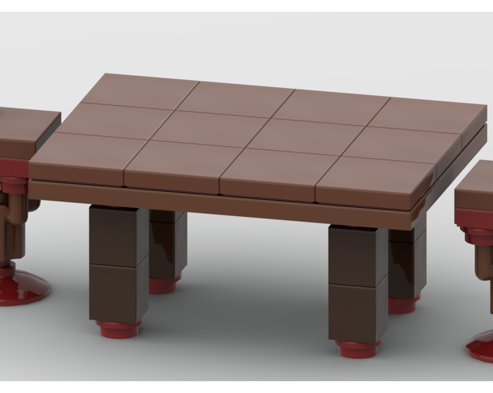 LEGO MOC Table With Chairs by WillJoshJangles | Rebrickable - Build ...