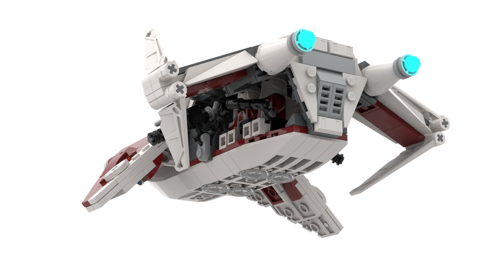LEGO MOC Lego SW Republic Low altitude support gunship (75401 ...