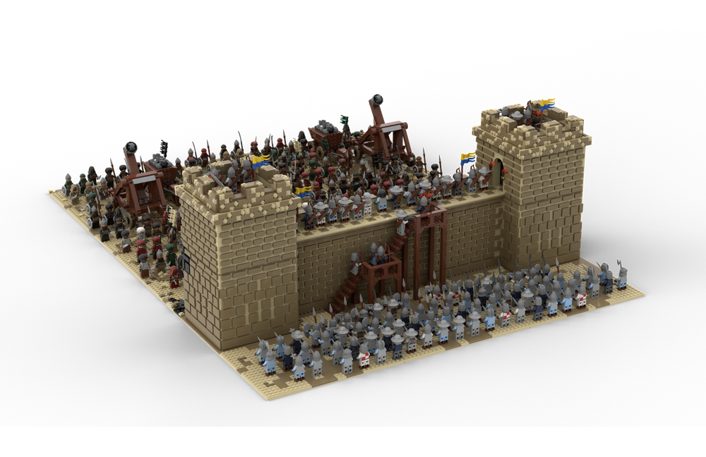 LEGO MOC Lego Medieval Castle MOC Siege of Jerusalem based on Kingdom ...