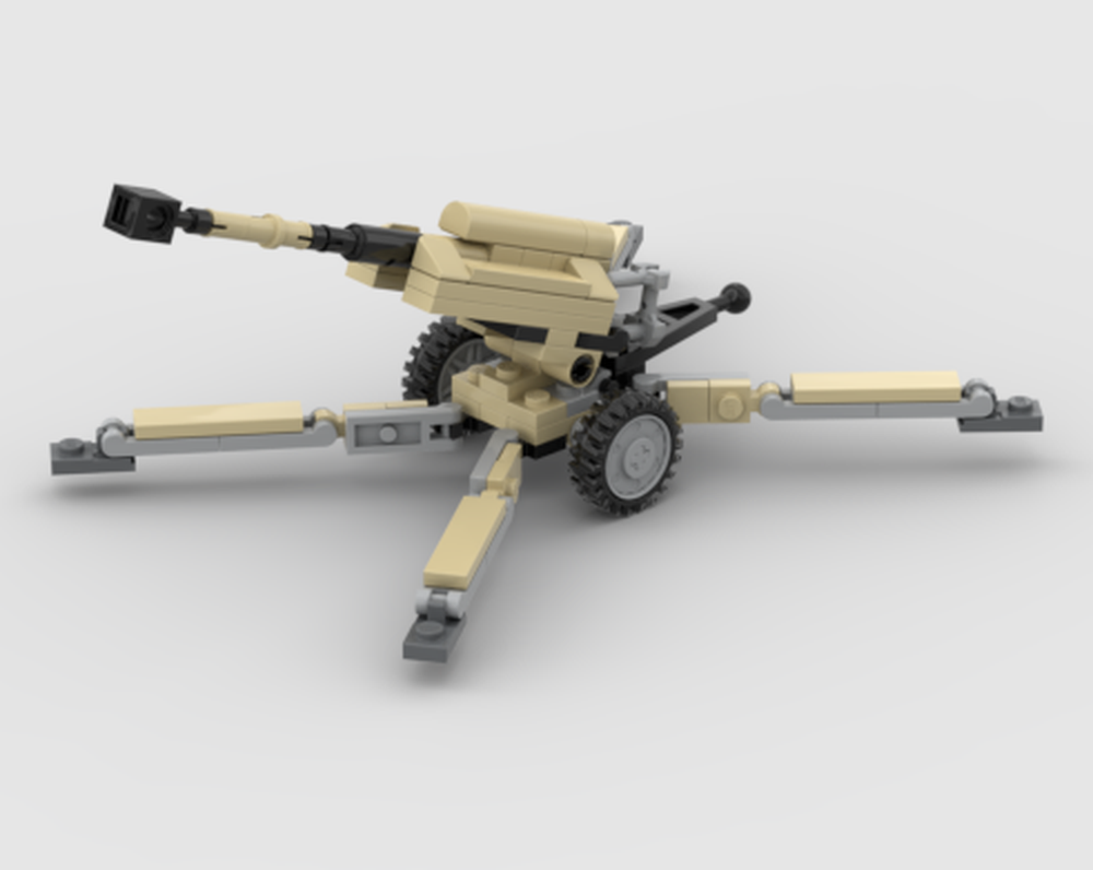 LEGO MOC Modified M198 Howitzer by MechanicHello | Rebrickable - Build ...
