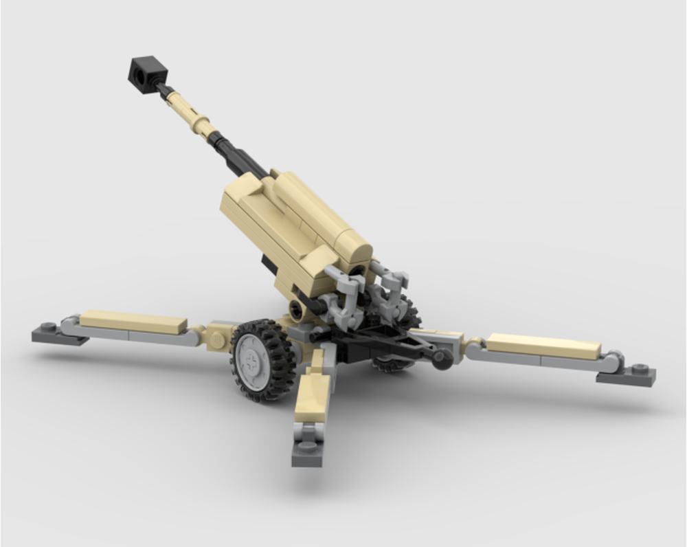 LEGO MOC Modified M198 Howitzer by MechanicHello | Rebrickable - Build ...
