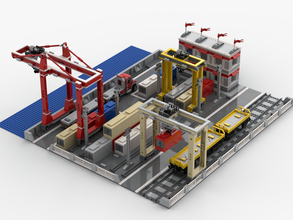 Lego Moc Container Port By Thomas333 Rebrickable Build With Lego