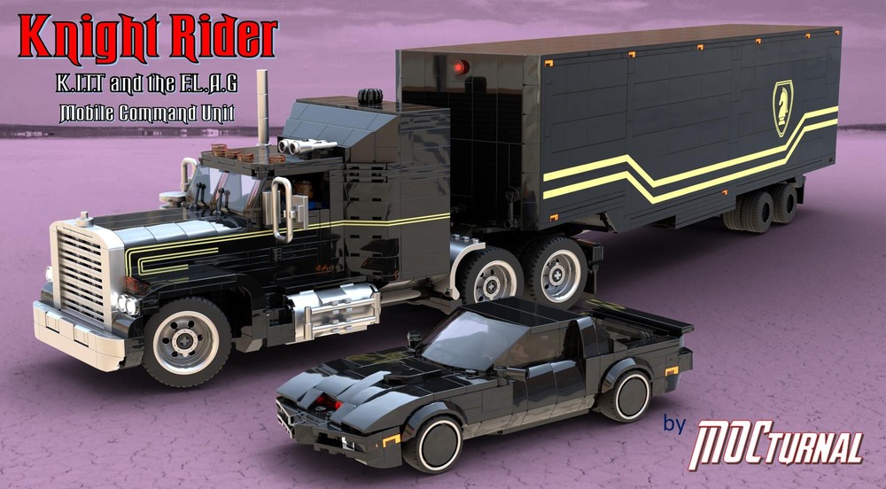 LEGO MOC MOCturnal Knight Rider: KITT And the FLAG Mobile Command Unit ...