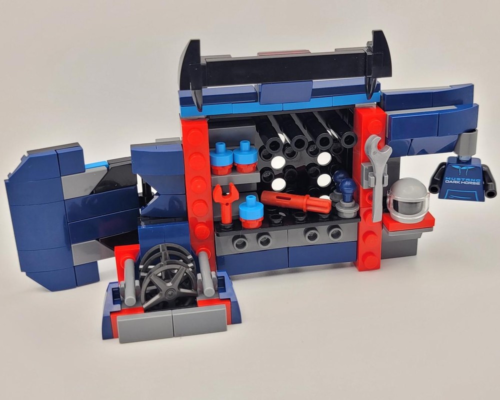 LEGO MOC-216385 Tooned Ford Mustang Dark Horse and Parts Counter by ...