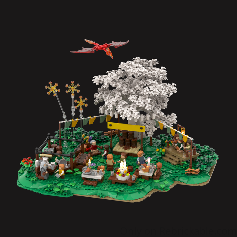 LEGO MOC The Shire - Bilbos Party by rebelnili | Rebrickable - Build with LEGO