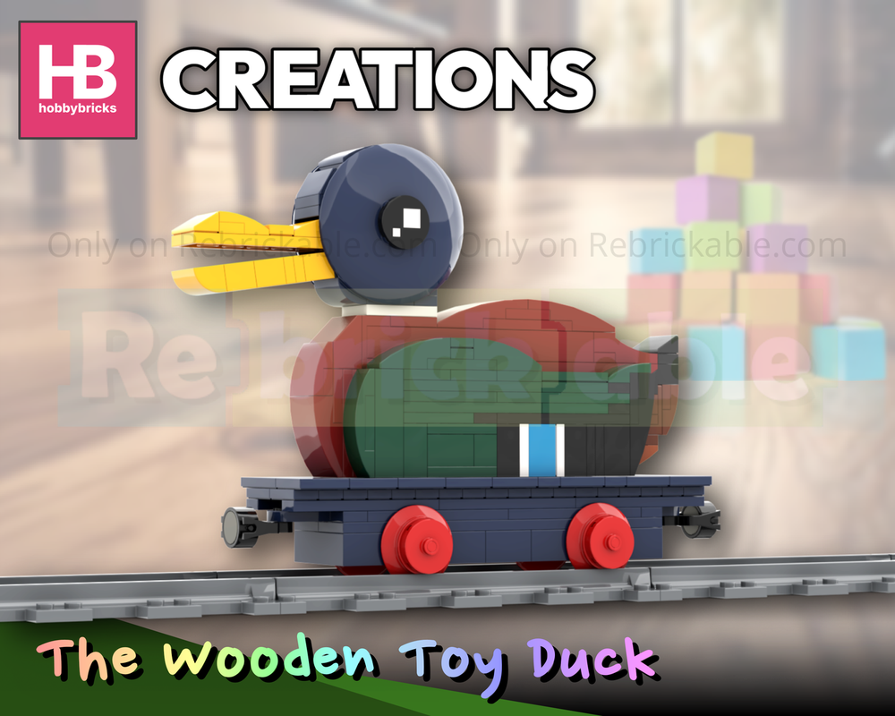 LEGO MOC The Wooden Toy Duck - Hobbybricks Creations by LilyMakesThings ...
