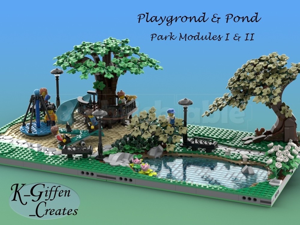 LEGO MOC Pond and Playground Pack by K_Giffen_Creates | Rebrickable ...