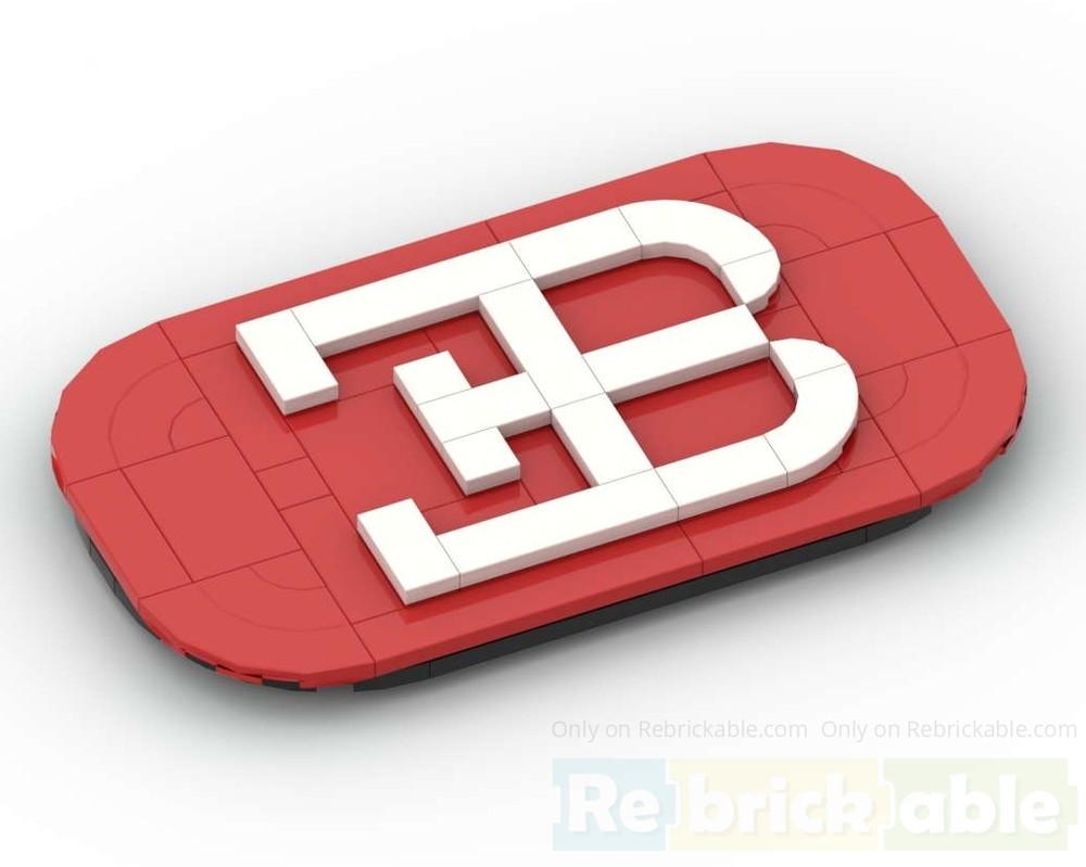 LEGO MOC Logo BUGATTI (Red & White) by MarkMOC71 | Rebrickable - Build ...
