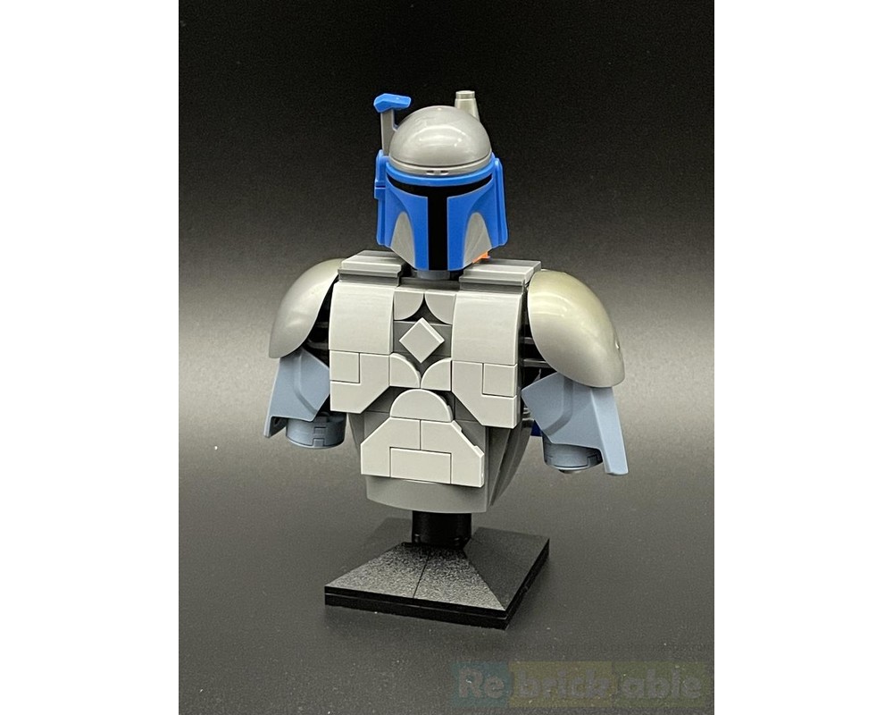LEGO MOC Jango Fett bust by LKBuilds | Rebrickable - Build with LEGO