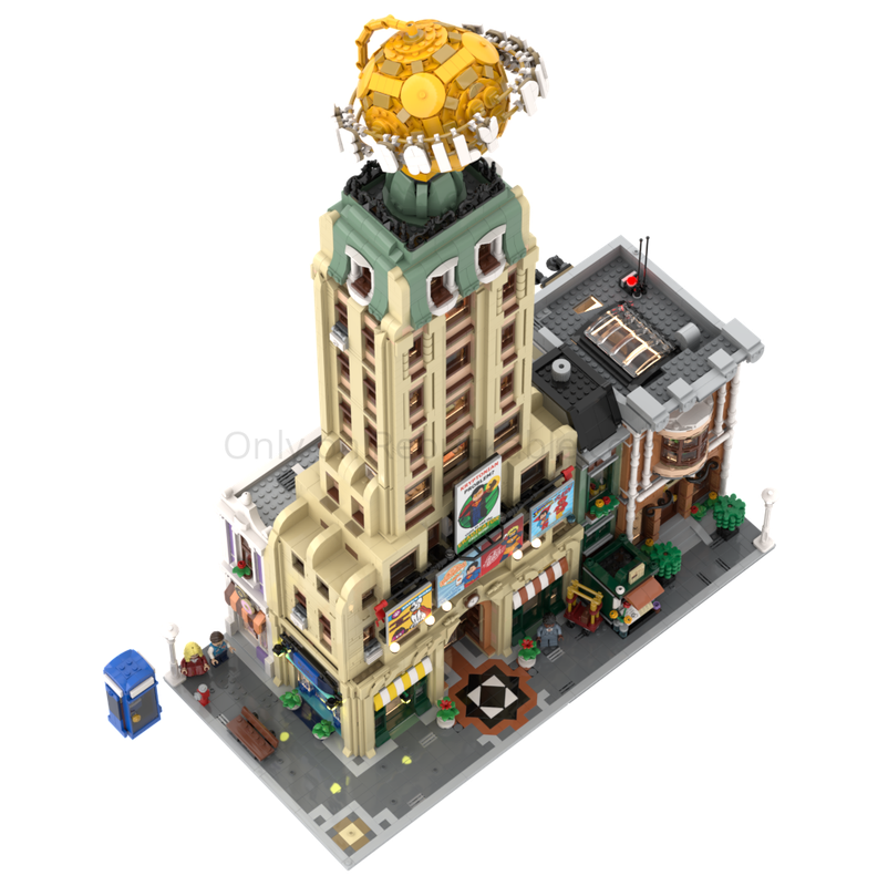 LEGO MOC Daily Planet Modular Building - 10297-1 and 10278-1 ...