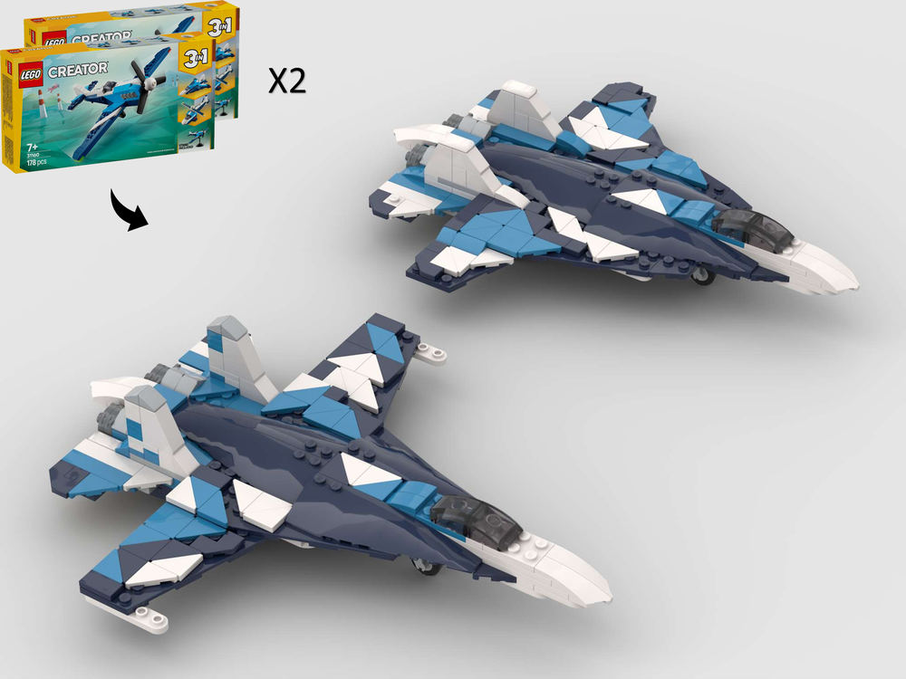 LEGO MOC-216481 Russian 2-in-1 Alternate Builds Bundle - 2 x 31160 Race ...