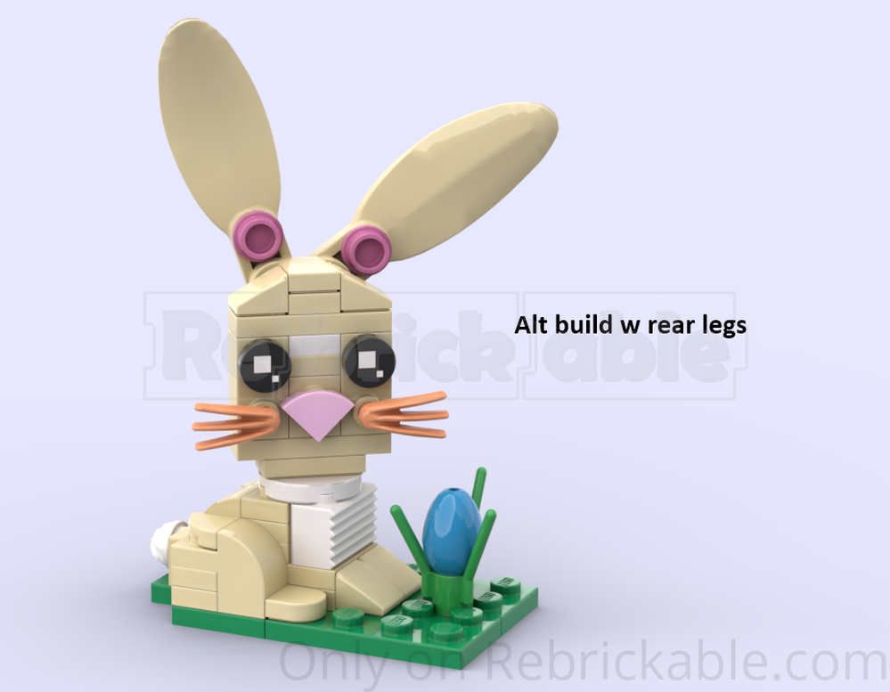 LEGO MOC Easter Bunny by Agosami Brickworks | Rebrickable - Build with LEGO