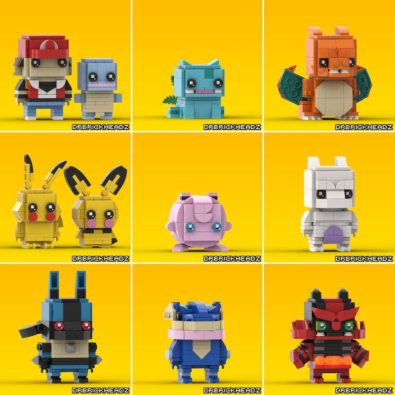 LEGO MOC-216505 SSBU Pkmn Brickheadz Bundle by DrBrickheadz ...