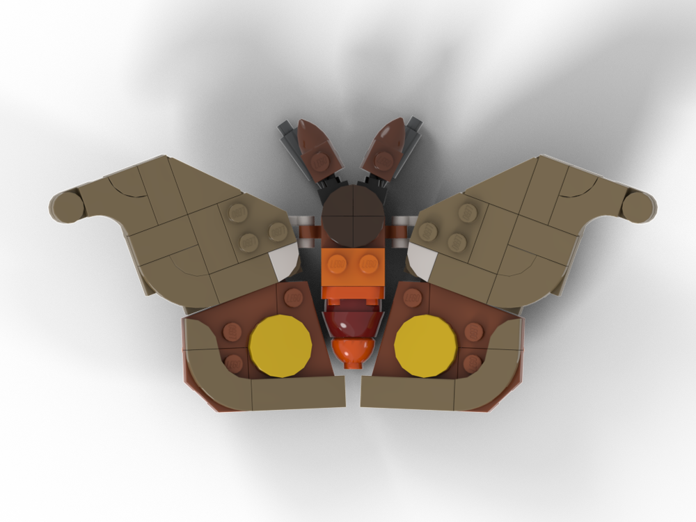 LEGO MOC Eye Silkmoth (Automeris hamata) by Mr.SpookyPumpkinHead ...