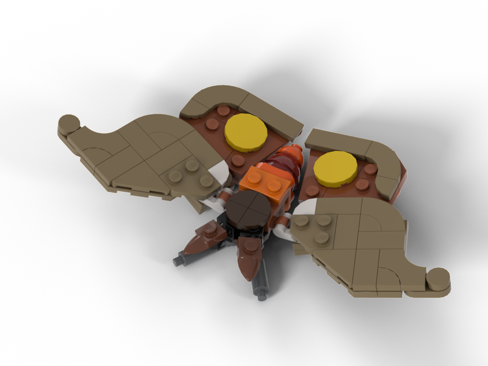 LEGO MOC Eye Silkmoth (Automeris hamata) by Mr.SpookyPumpkinHead ...