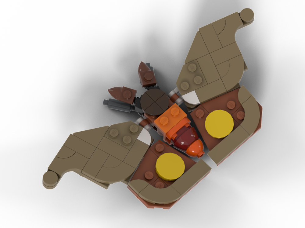 LEGO MOC Eye Silkmoth (Automeris hamata) by Mr.SpookyPumpkinHead ...