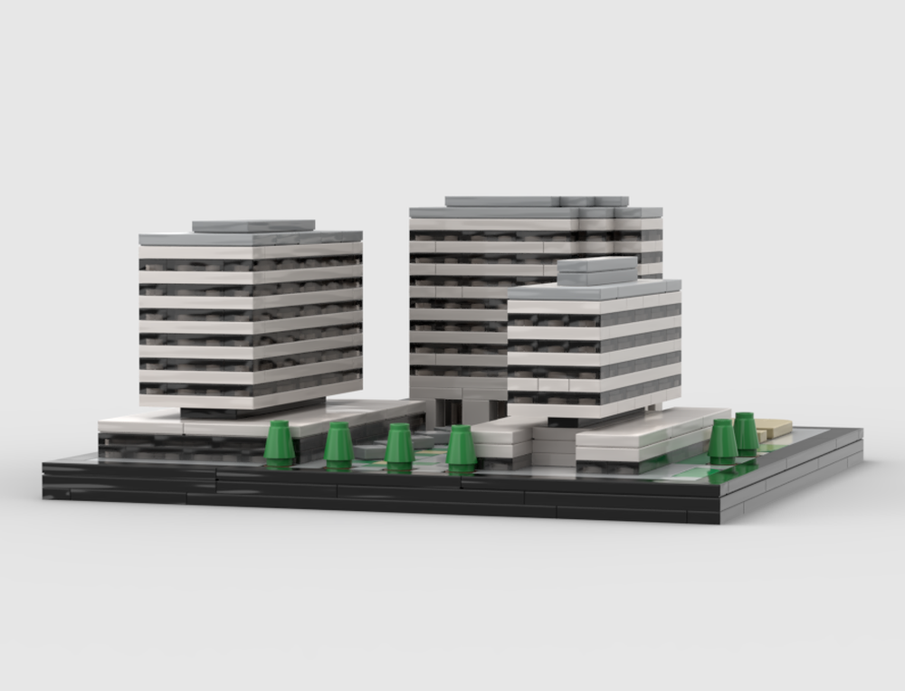 LEGO MOC Modern Office Buildings by Porkbellysenpai | Rebrickable ...