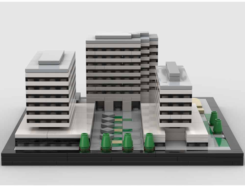 LEGO MOC Modern Office Buildings by Porkbellysenpai | Rebrickable ...