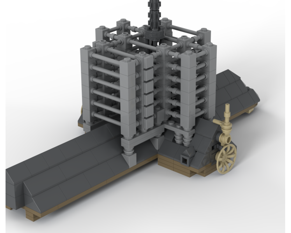 LEGO MOC Notre-Dame Roof Scaffolding by Misser | Rebrickable - Build ...