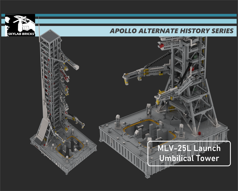 LEGO MOC Saturn V MLV-25L Mobile Launcher and Launch Umbilical Tower by ...
