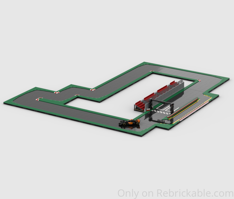 LEGO MOC Modular F1 Race Track by S-Brick | Rebrickable - Build with LEGO