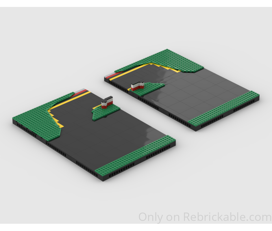 LEGO MOC Modular F1 Race Track by S-Brick | Rebrickable - Build with LEGO