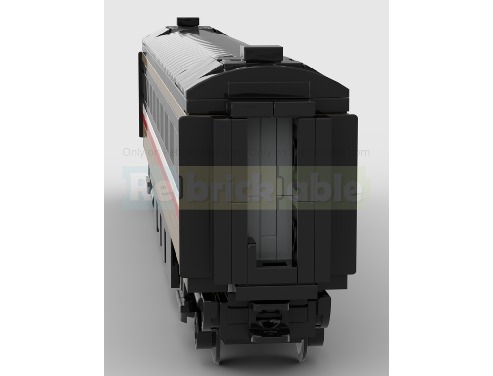 LEGO MOC-216558 4-Wide BR MK2 Carriage In Intercity Livery - Can Be ...