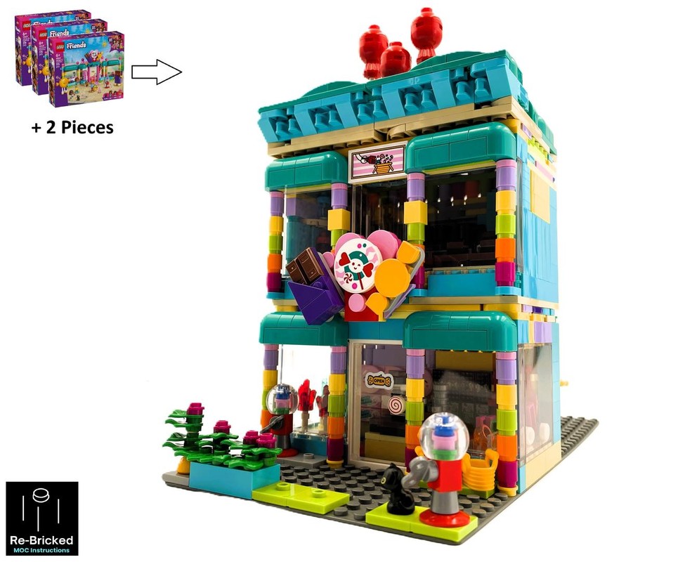 LEGO MOC Candy Shop Modular Alternate build of 3x42649 by re-bricked ...