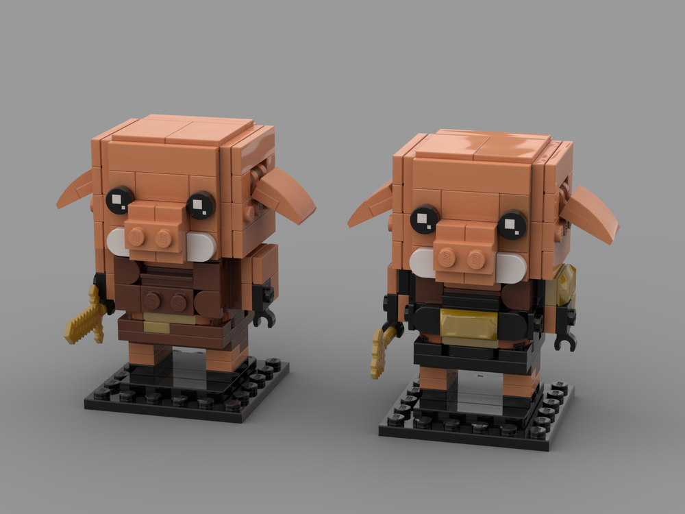 LEGO MOC Piglin and Piglin Brute Brickheadz by Penguins and plastic ...