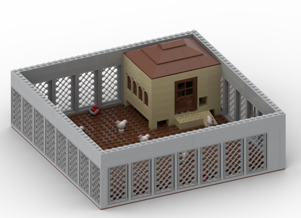 LEGO MOC Chicken Coop by WILD_BLUEY | Rebrickable - Build with LEGO