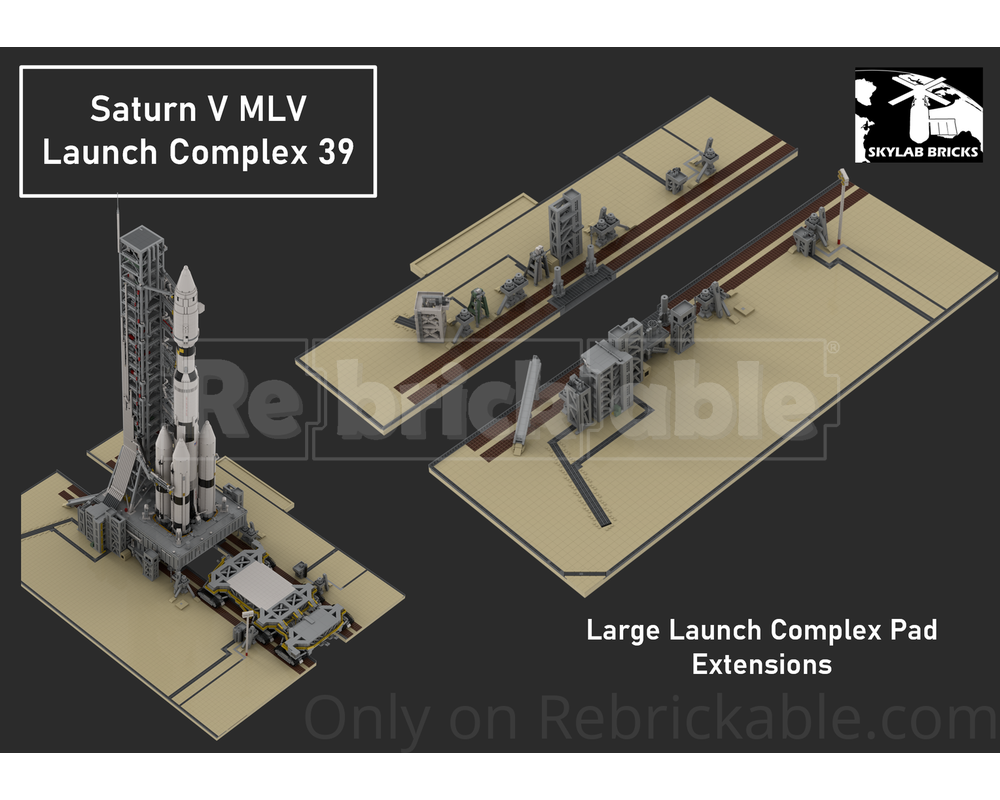 LEGO MOC-216615 MLV Launch Complex 39 by SkylabBricks | Rebrickable ...