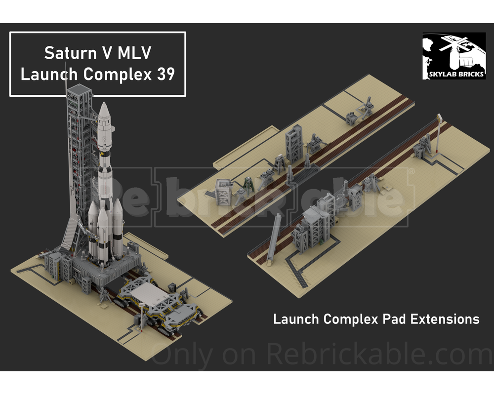 LEGO MOC-216615 MLV Launch Complex 39 by SkylabBricks | Rebrickable ...