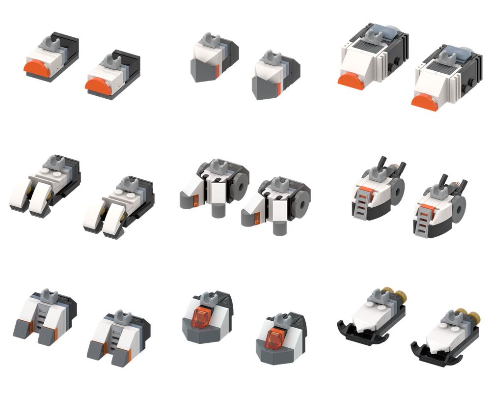 LEGO MOC-216625 Add-On Pack: Mech Feet - (MOC-190608 Modification) by ...