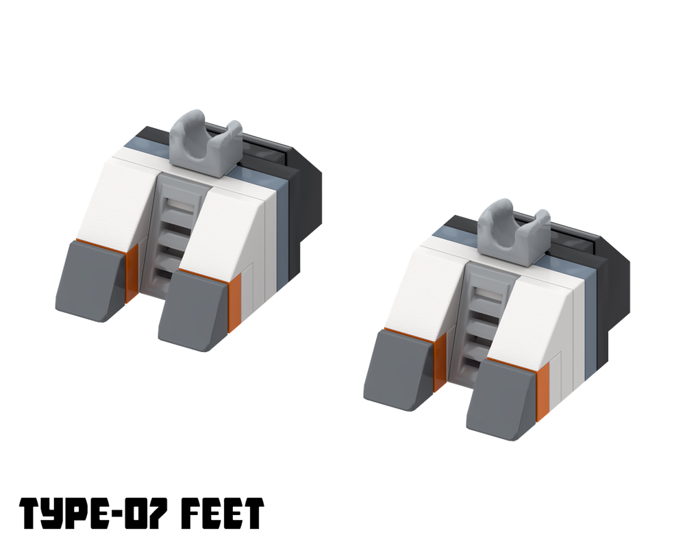 LEGO MOC-216625 Add-On Pack: Mech Feet - (MOC-190608 Modification) by ...