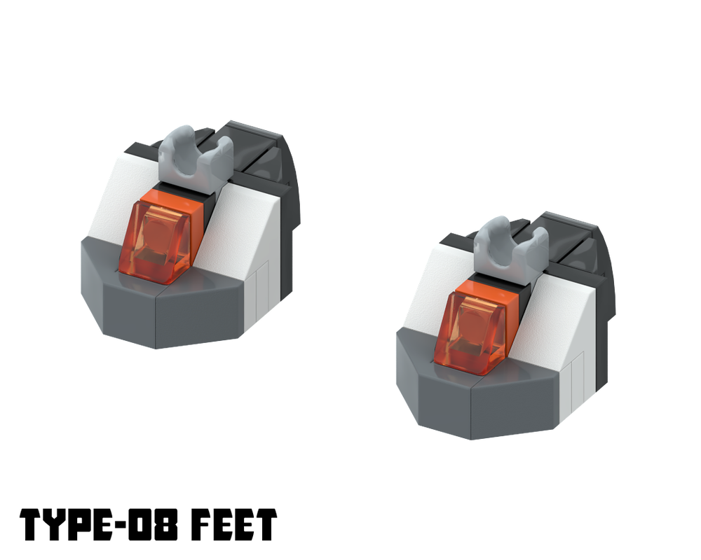 LEGO MOC-216625 Add-On Pack: Mech Feet - (MOC-190608 Modification) by ...